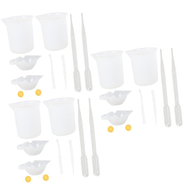 VILLCASE 3 Sets Glue Set Crystal Transfer pipettes epoxy Mixer resina ...