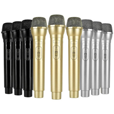 Airsnigi 9 Pieces Microphone Prop, Plastic Fake Microphone Plastic Toy ...