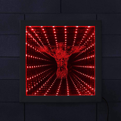 The Geeky Days Jesus On Cross LED Lighting Infinity Mirror Tunnel ...