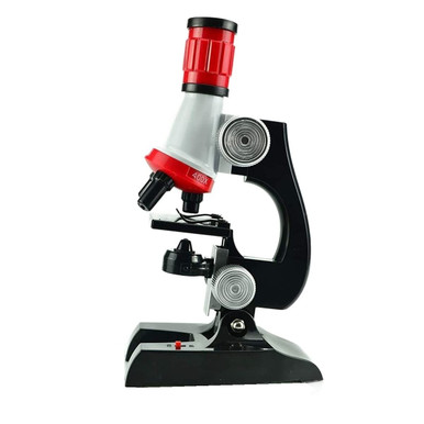 Microscope Kit Children Zoom Biological Microscope Led 100x 400x 1200x ...