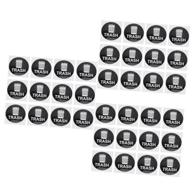 Alipis 36 Pcs Recycling Labels Letter Sticker Trash Can Stickers ...