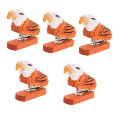 NUOBESTY 5pcs Wooden Stapler Leopard Print Gifts Desktop Desk Small ...