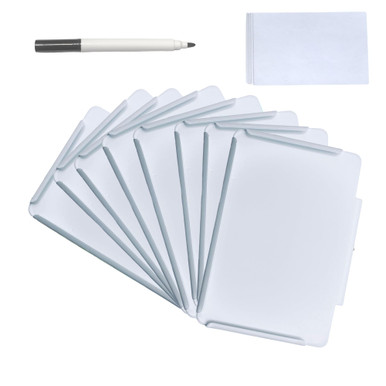 16 Pack White Metal Bin Labels Clip On | Basket Labels Clip On Labels ...