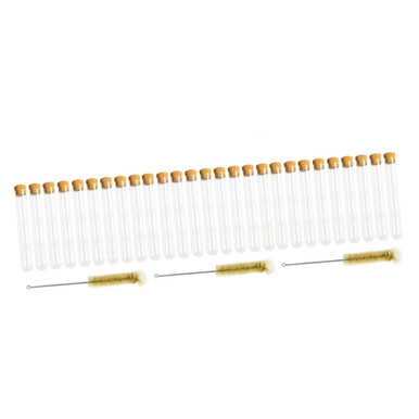 GLEAVI 24 Pcs Glass Cylinder Vase Bath Tube Test Tubes for Plants ...