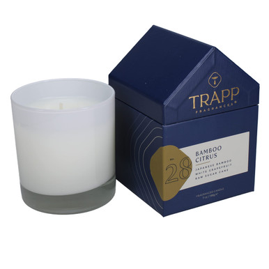 Trapp - No. 28 Bamboo Citrus - 7 oz. House Box Candle - Aromatic Home ...