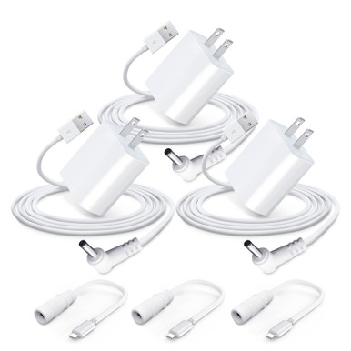 13.2ft 3-Pack Stick Up Camera Power Adapter Plug Charger for Ring Stick ...