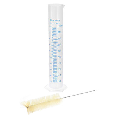 uxcell Plastic Graduated Cylinder, 1000ml Measuring Cylinder with 1 ...