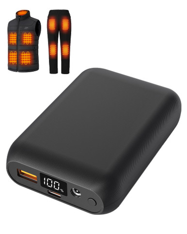 Sevdiea Heated Vest Battery Pack 7.4V 16000mAh, Battery Pack for Heated ...