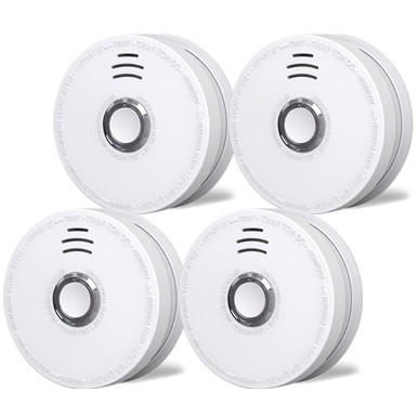 Smoke Detector, Andyssey Fire Alarms Smoke Detectors 9V Replaceable ...