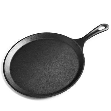 Uno Casa Cast Iron Comal Pan 10 Inch - Skillet for Roti/Comal Pan, Tawa ...