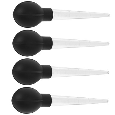 FUOYLOO 4pcs Glass Dropper Liquid Food Dropper Easy Eye Dropper Large ...