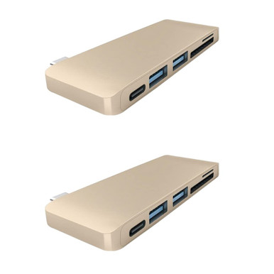 Gatuida Type C Hubs 2pcs 5 USB a Adapter USB Hub USB Adaptor Charging ...