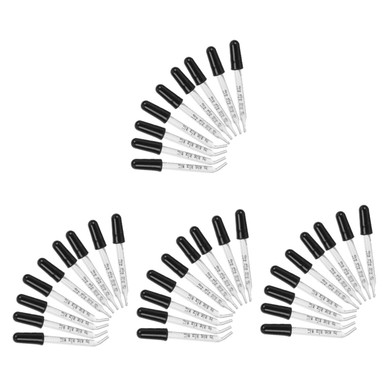 ULTECHNOVO 80 Pcs Glass Graduated Dropper Bent Tip Glass Droppers ...
