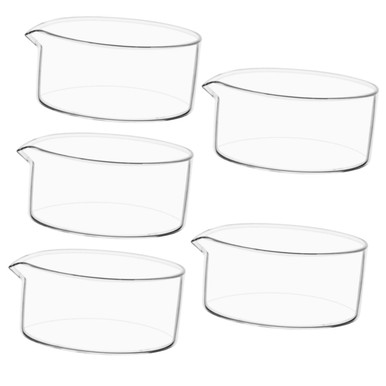 HEALLILY 5pcs Glass Crystallization Dish Cell Culture Dishes Petri Dish ...