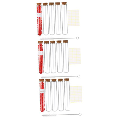 iplusmile 15 Pcs Test Tube Bath Salt Tubes Clear Bottle with Labels ...
