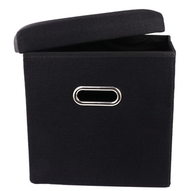 Veemoon Storage Stool Collapsible Storage Cube Square Storage Bench ...