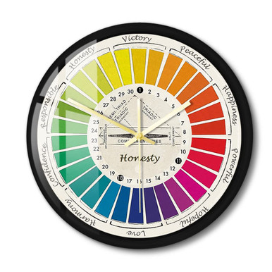 The Geeky Days Hiler Color System Print Wall Clock for Living Room ...