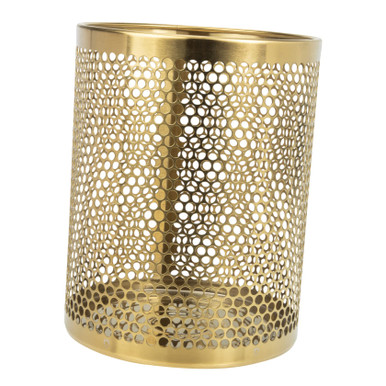 Holibanna Golden Trash Can Household Garbage Container Kitchen Trash ...