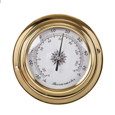 Barometer Thermometer Hygrometer Clock,4 Inch/98mm Thermometer ...
