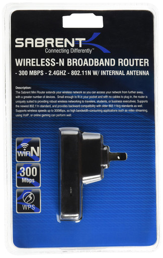 Sabrent Wi-Fi Range Extender 300mbps 2.4GHZ 801.11N Multifunction Mini ...