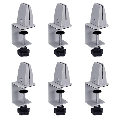 6-Pack Desk Shield Clamp for 2 to 20mm Thick Panel, Adjustable Desk ...