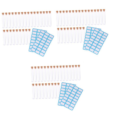 GLEAVI 300 Pcs Test Tubes Small Test Tubes Glass Clear Container Candy ...