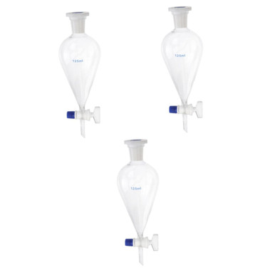 Hemoton 3pcs Pear Shaped Leak Separating Funnel Baking Separatory ...