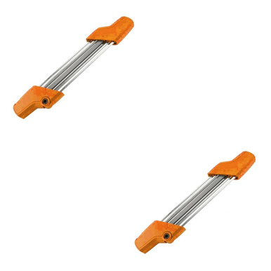 2 Sets The Chain Guide Bar Chain Sharpening Tool Orange Color Electric ...
