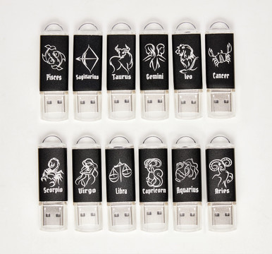 Zodiac Set 12 Pack 64GB USB Flash Drives USB 2.0 Zodiac Collection ...