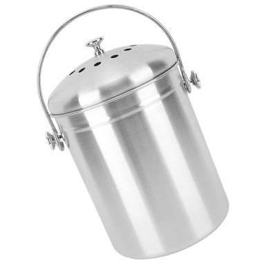 BESTOYARD Compost Bin Stainless Steel Food Waste Bucket with Lid ...