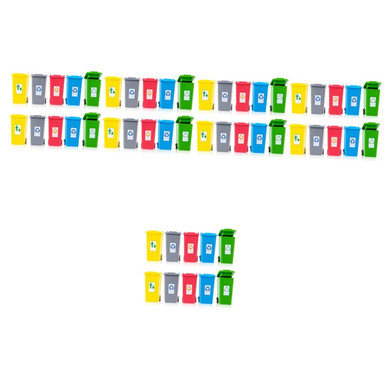 Happyyami 50 Pcs Mini Trash Can Miniature Garbage Can Micro Landscape ...