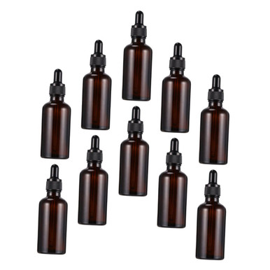 Mipcase 20 Pcs Glass Essential Oil Bottle Empty Dropper Dispenser ...