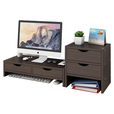 LITAITAI Monitor stand lifter with drawer, large capacity storage ...