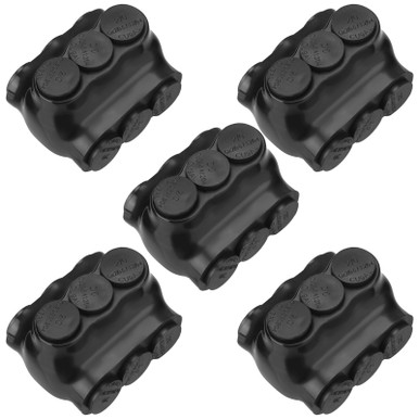 Copkim 5 Pack Black Multi Cable Connector Insulated Multi Tap Connector ...