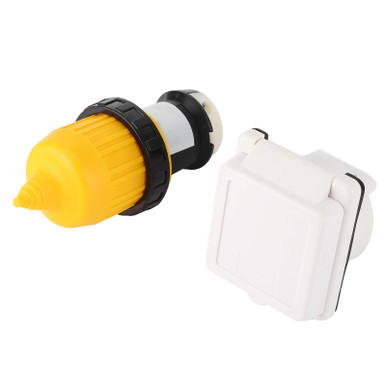 Uxsiya Boat Power Socket, Twist Lock Inlet Plastic Weatherproof 30A ...