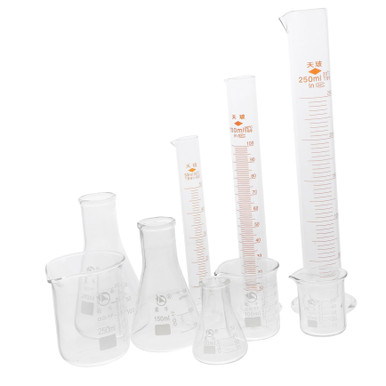 MAGICLULU 9pcs Utensil Set Beakers and Graduated Cylinders Liquid ...