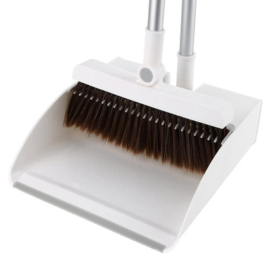 OUSIKA Broom, Household Broom, Broom and Dustpan Set, Stainless Steel ...