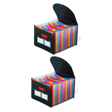 MAGICLULU 2pcs Tier Easy Clean Paper Folder Plastic File Folder ...