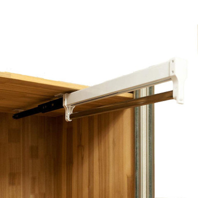 Extendable Pull Out Closet Rod - Wardrobe Pull-Out Trousers Rack, Steel ...