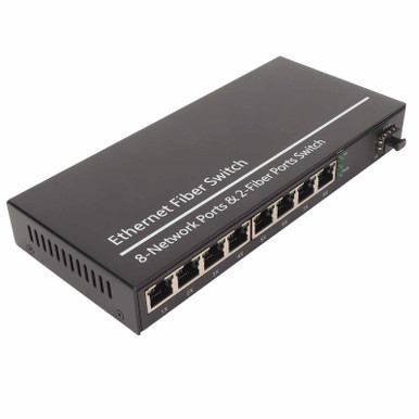 Fiber Ethernet Media Converter, Gigabit SFP Ethernet Fiber Switch with ...