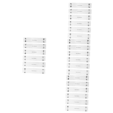 24 Pcs Record Sorting Card Record Tabs Record Organizer Index Card ...