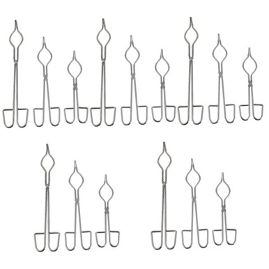 SOLUSTRE 15 Pcs Flask Beaker Clamp Crucible Clamp Laboratory Clamp Lab ...