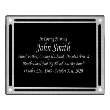 Personalized Memorial Plaque, Grave Marker, Remembrance Plaque, Outdoor ...