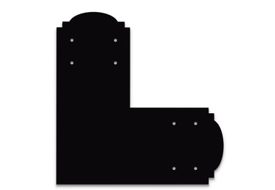 Decorative Design L Bracket for 6x6 Post, 6x6 L Support Bracket ...