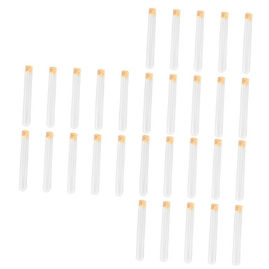 SOLUSTRE 30 Pcs Glass Test Tube Test Tube with Cap Micro Test Tube ...