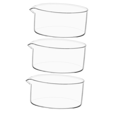 SOLUSTRE 3pcs Glass Crystallization Dish Laboratory Petri Dish Labs ...