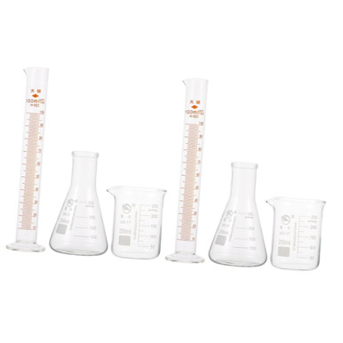 Mobestech 2 Sets Experimental Tool Erlenmeyer Flask Measuring Cylinder ...