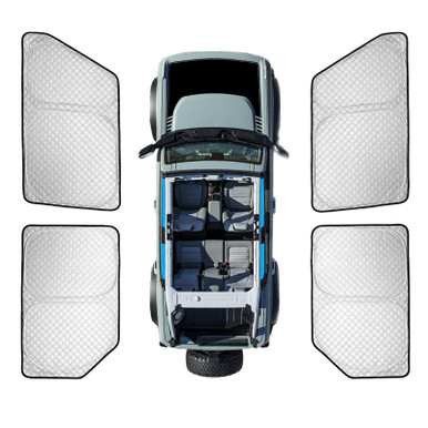 KMF 4 Pack Car Window Sun Shade for Ford Bronco 4Door 2021 2022 2023 ...