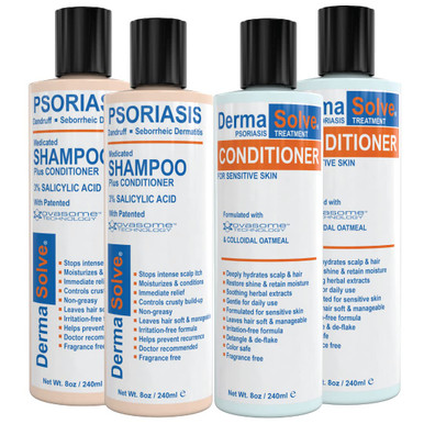 Scalp Psoriasis & Dandruff Shampoo and Conditioner by DermaSolve ...