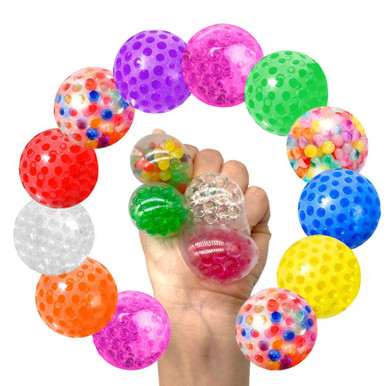 Hesitroad Stress Ball,2Pcs 3.5CM Colorful Fidget Ball,Funny Stretch TPR ...